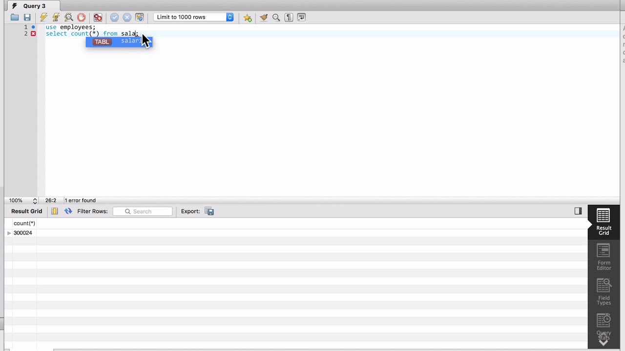 Assignment Review Using Sql To Get Row Counts Youtube