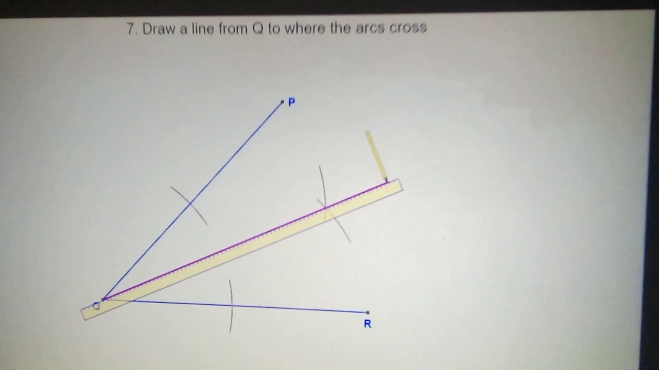 Bisecting a Given Angle - YouTube