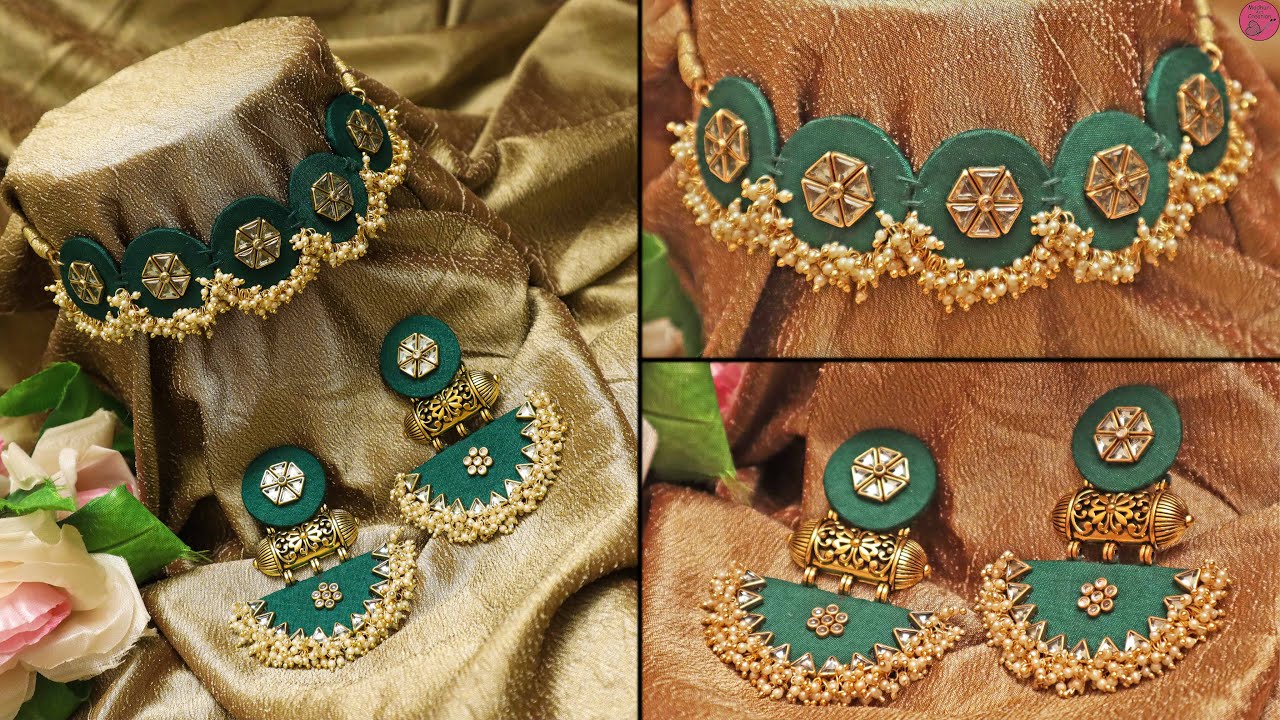 Trendy !! DIY !! Fabric Choker !! How To Make Fabric Choker # ...