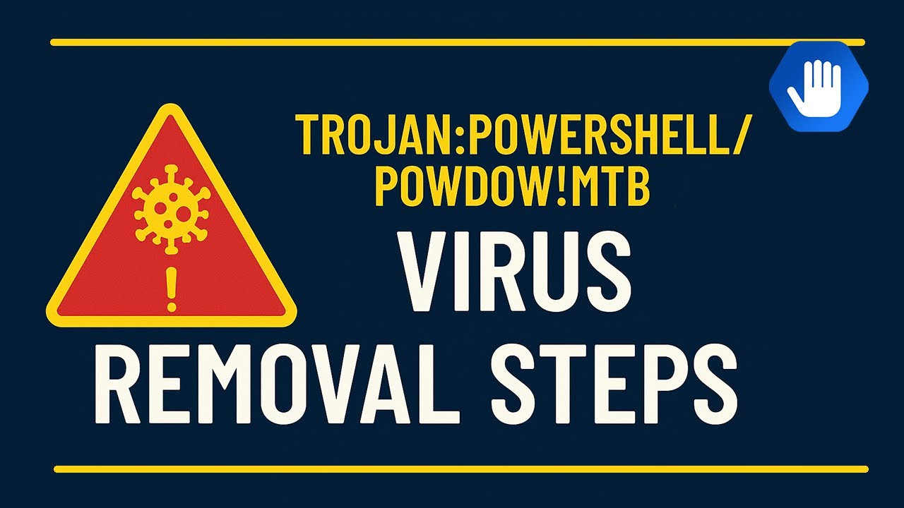 Trojan:PowerShell/Powdow!MTB Virus Removal Steps - YouTube