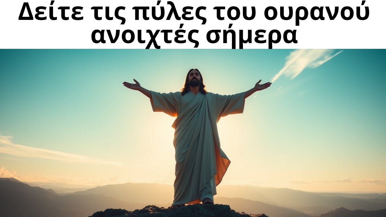 Προσευχήσου με Πίστη και Δες τους Ουρανούς να Ανοίγουν για Σένα Σήμερα ...