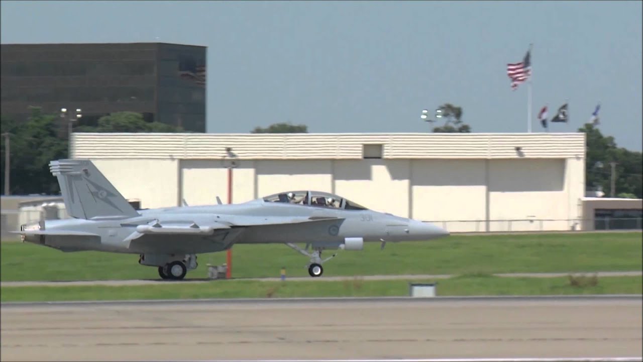 First flight of first Royal Australian Air Force EA-18G Growler - YouTube