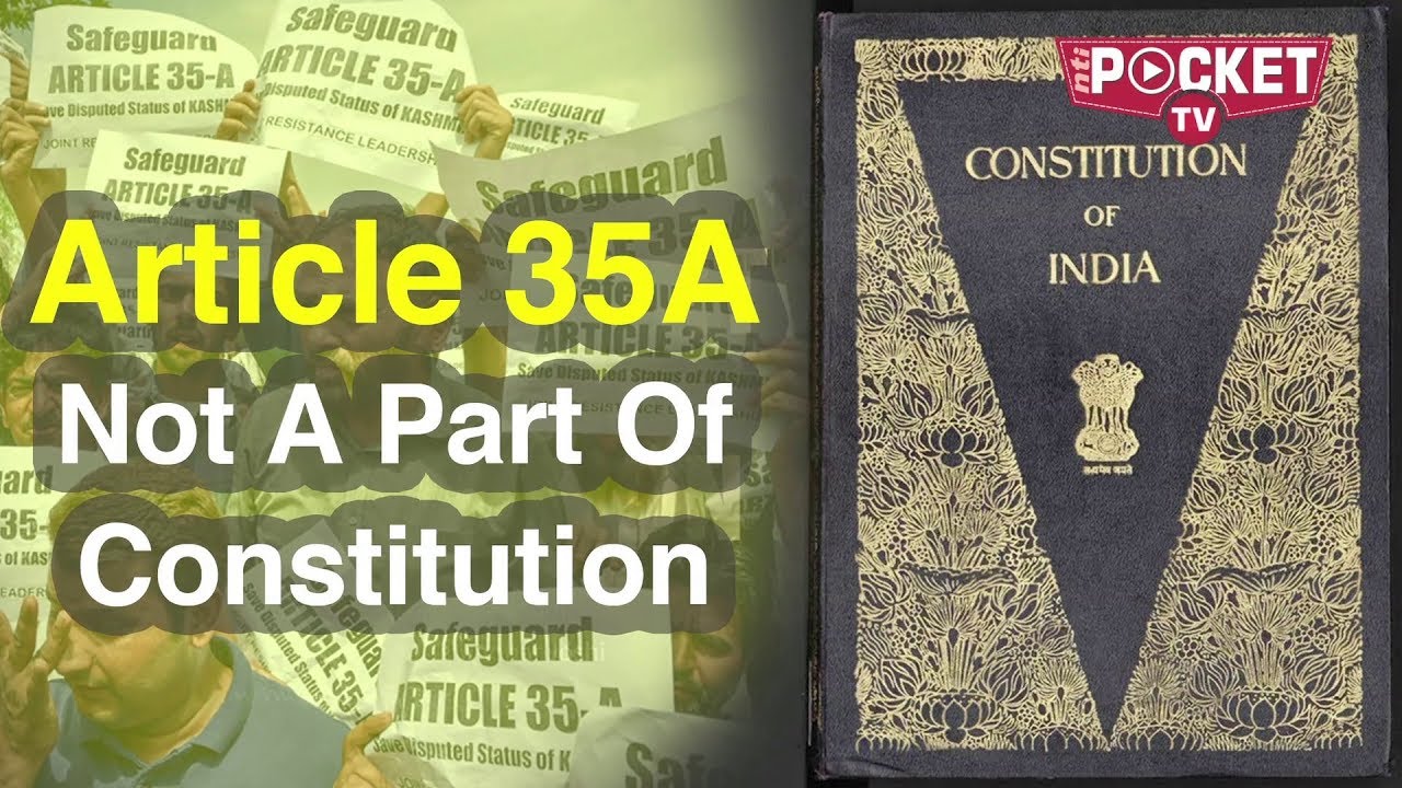 Hearing on Article 35 A Of The Constitution | Article 370 | What is ...