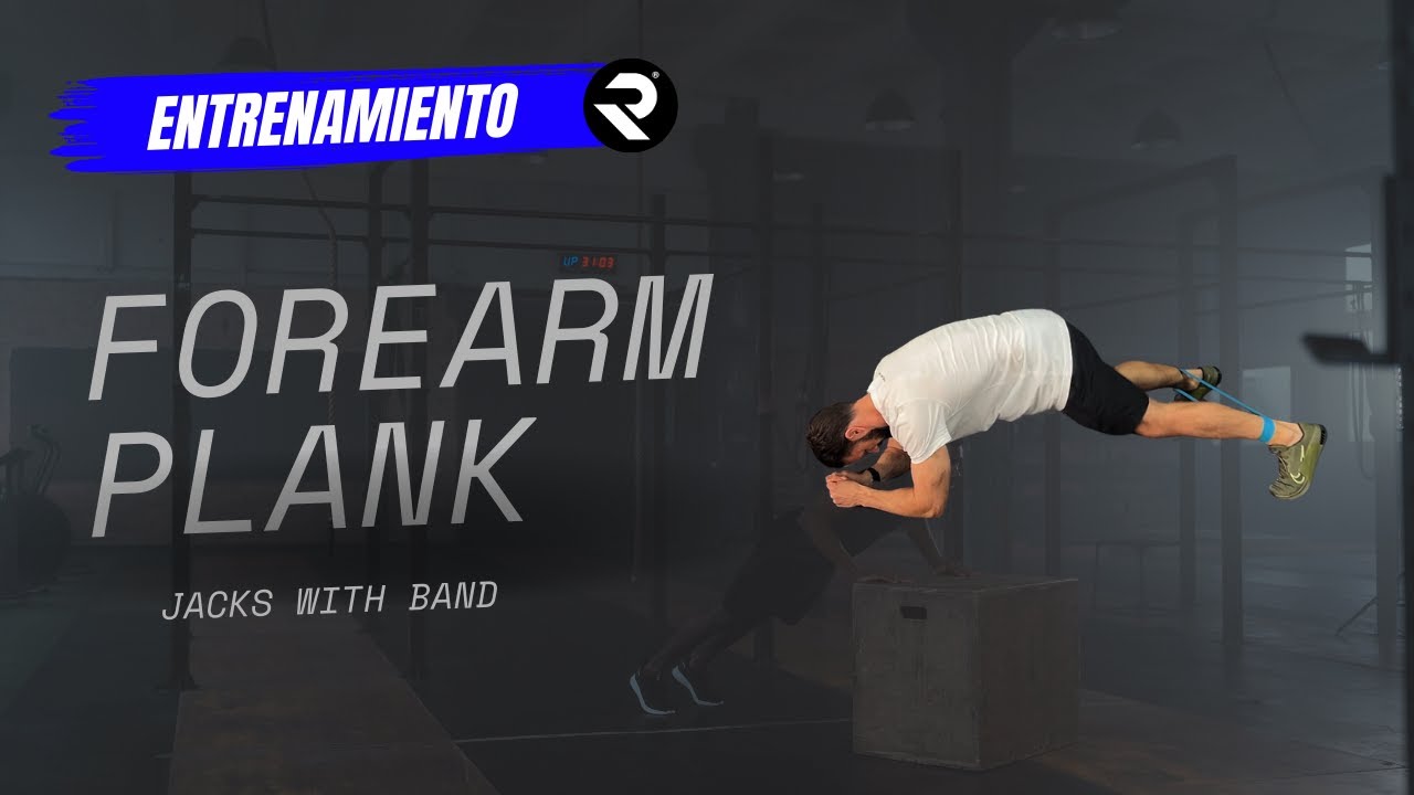 Forearm Plank Jacks with Band | Ejercicios con Bandas de Resistencia ...
