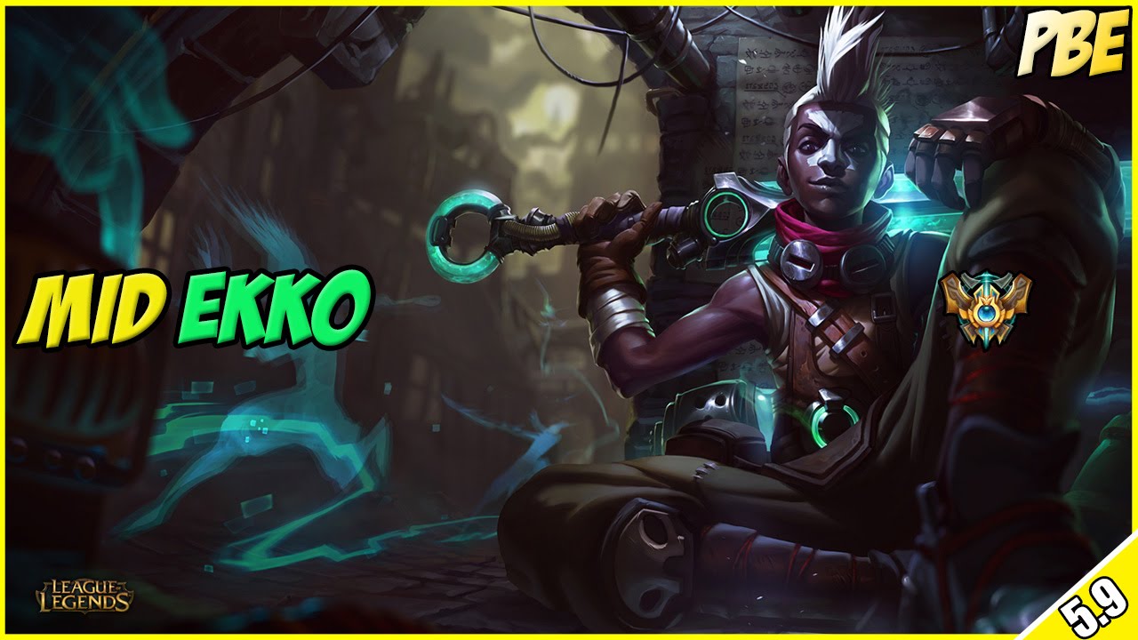 Ekko Mid Lane Guide PBE - FULL GAMEPLAY | League of Legends | Season 5 ...