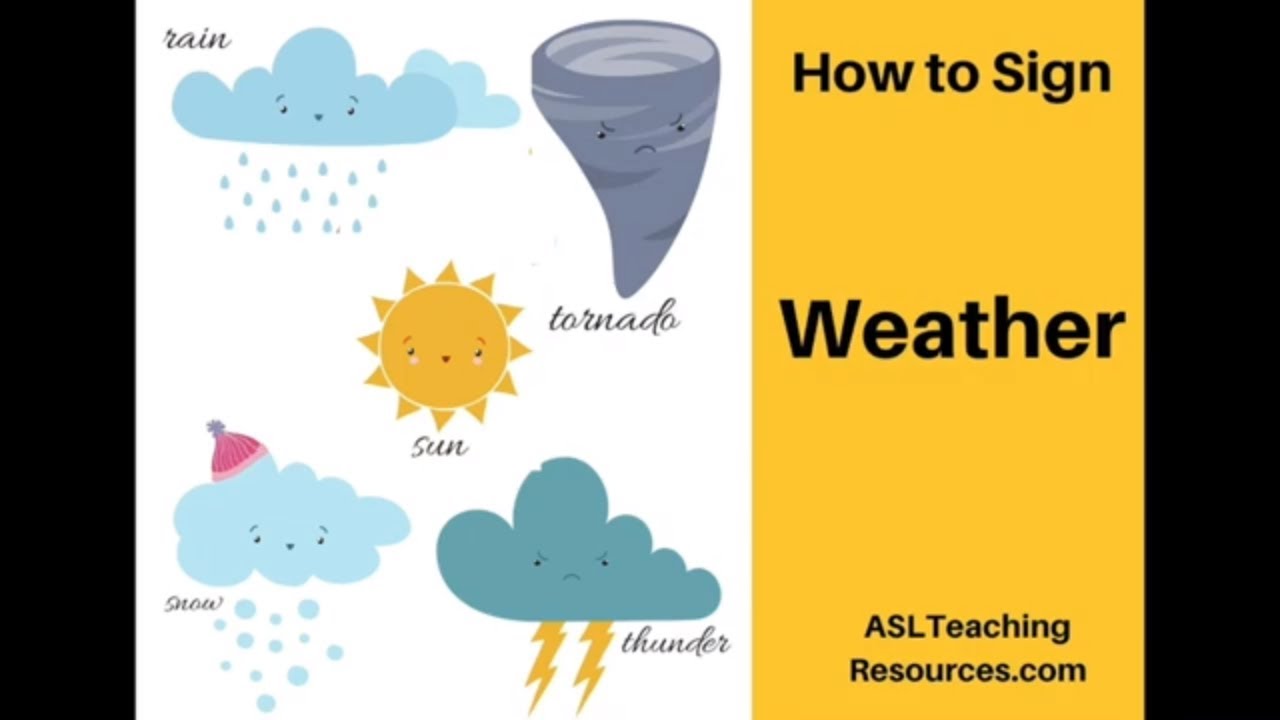 Learn How to Sign the Word Weather - YouTube