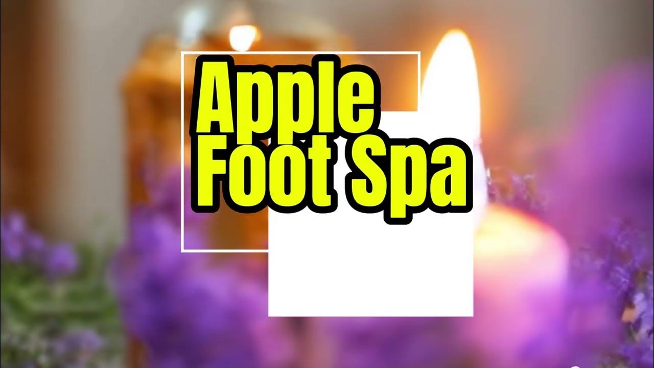Apple Foot Spa #footspa #relaxing #beauty - YouTube