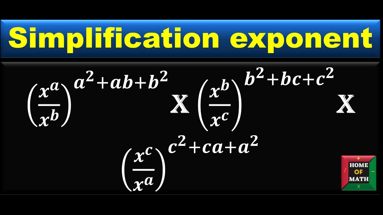 A Nice math Olympiad simplification of exponent #olympiad #mathematics #maths #exponents # ...