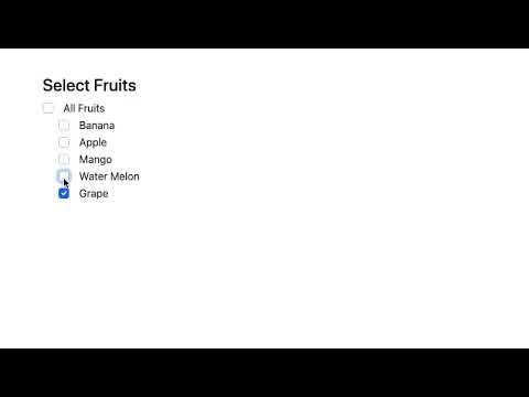 Select All Checkbox in React JS - YouTube