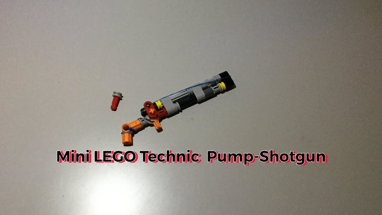 Mini LEGO Technic Pump-Shotgun - YouTube