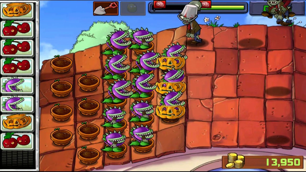 Plants vs Zombies Level 5-5 - YouTube