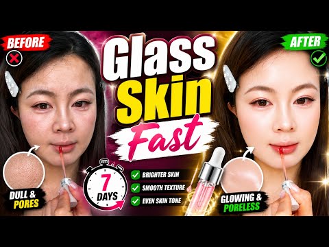 Korean Glass Skin Fast ✨ Easy Skincare Hack for Clear Glowing Skin