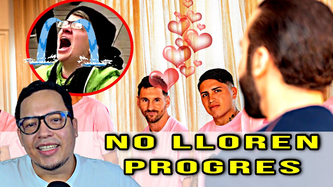 MESSI hace LLORAR a PROGRES Visita a BUKELE #bukele #messi #nayibbukele ...