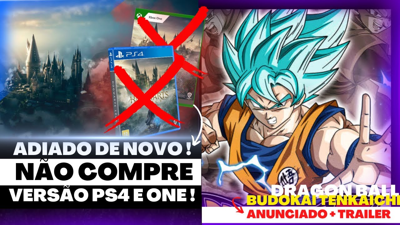 NOVO DBZ Budokai Tenkaichi 4 ANUNCIADO !! e MAIS ADIAMENTO de HOGWARTS ...