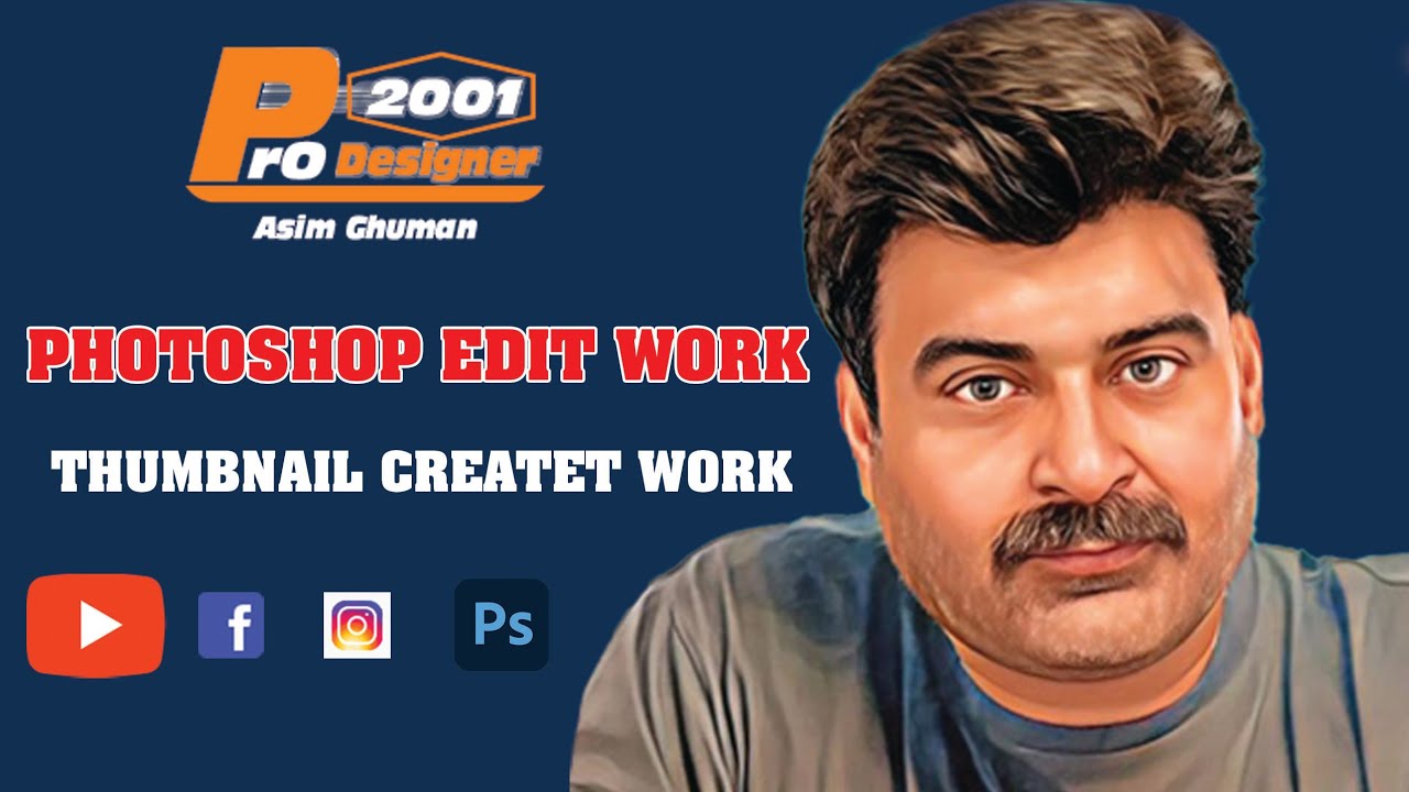 HOW TO CREATE THUMBNAIL WORK IN PHOTOSHOP|| CREATE THUMBNAIL WORK IN ...