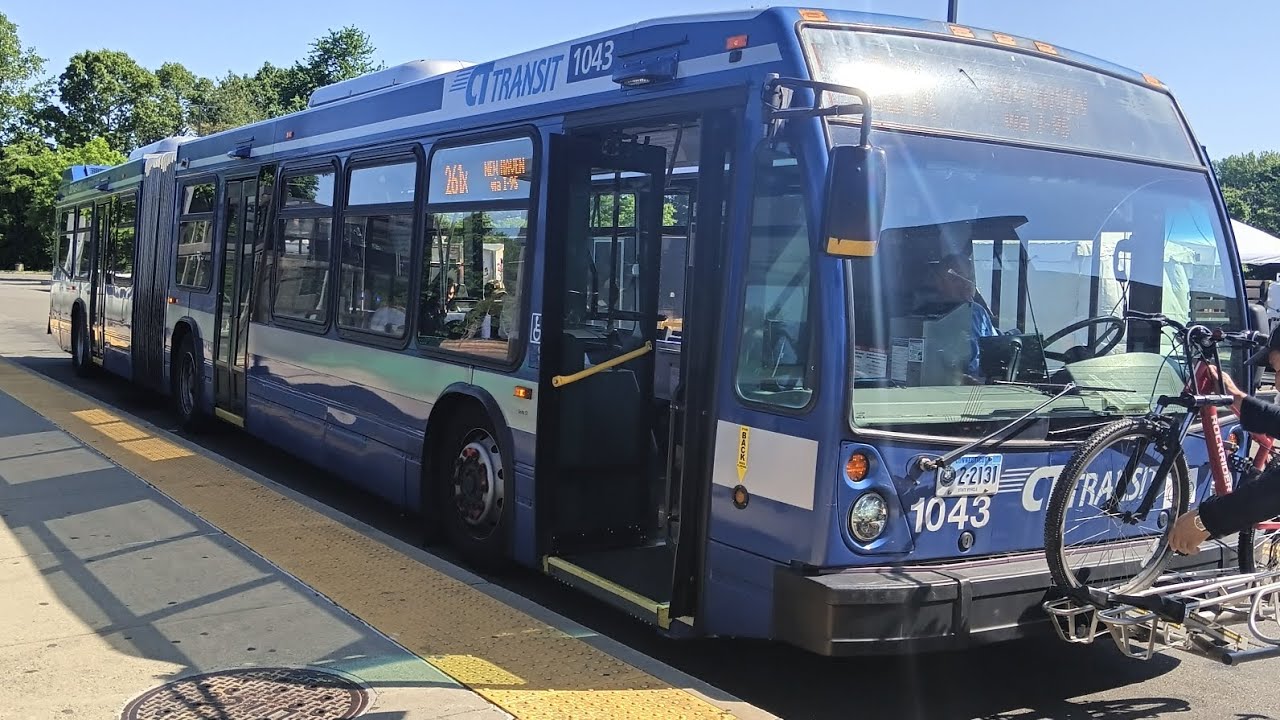 CTtransit 2010 Nova Bus LFS Articulated #1043 on the 261X - YouTube