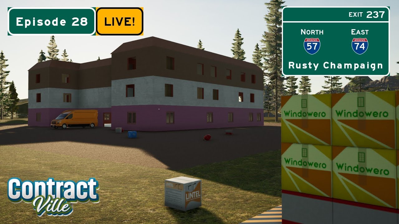 ContractVille Live! - Ivan's Three-Story House Build! PART 3 Episode 28 ...