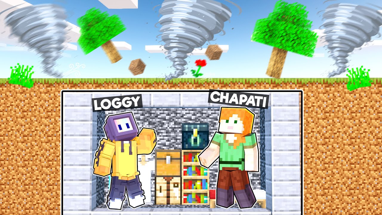 LOGGY BUILT UNDERGROUND BASE TO SURVIVE TORNADO - YouTube