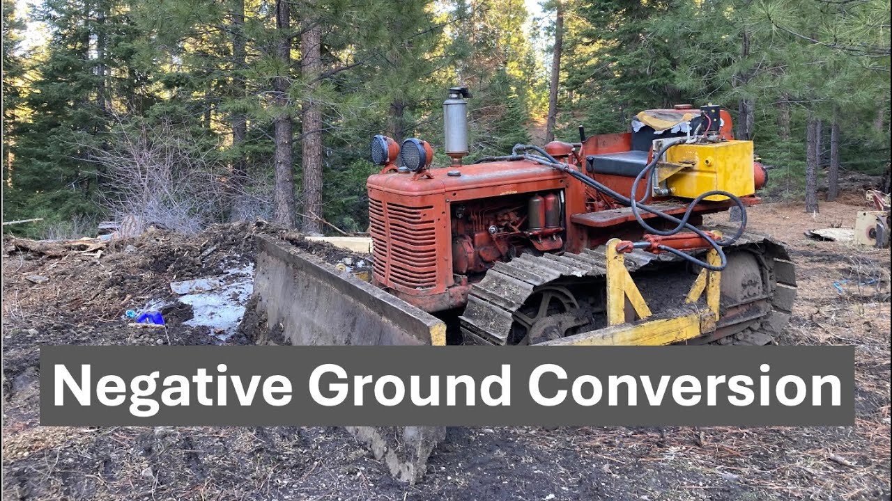How To Convert Old Tractor (IH TD-6) to Negative Ground - YouTube