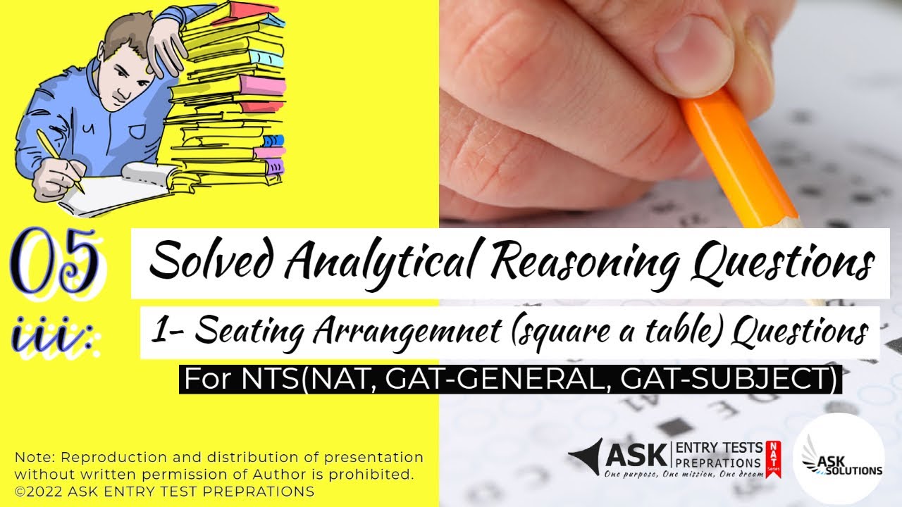 Solved Analytical Reasoning Questions |Lec 05 iii Seating Arrangement ...