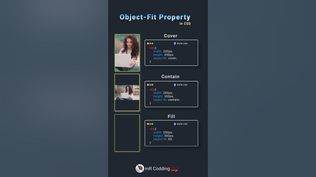 Object Fit Properties Mrcodding Codechallenge Coding Shorts Youtube