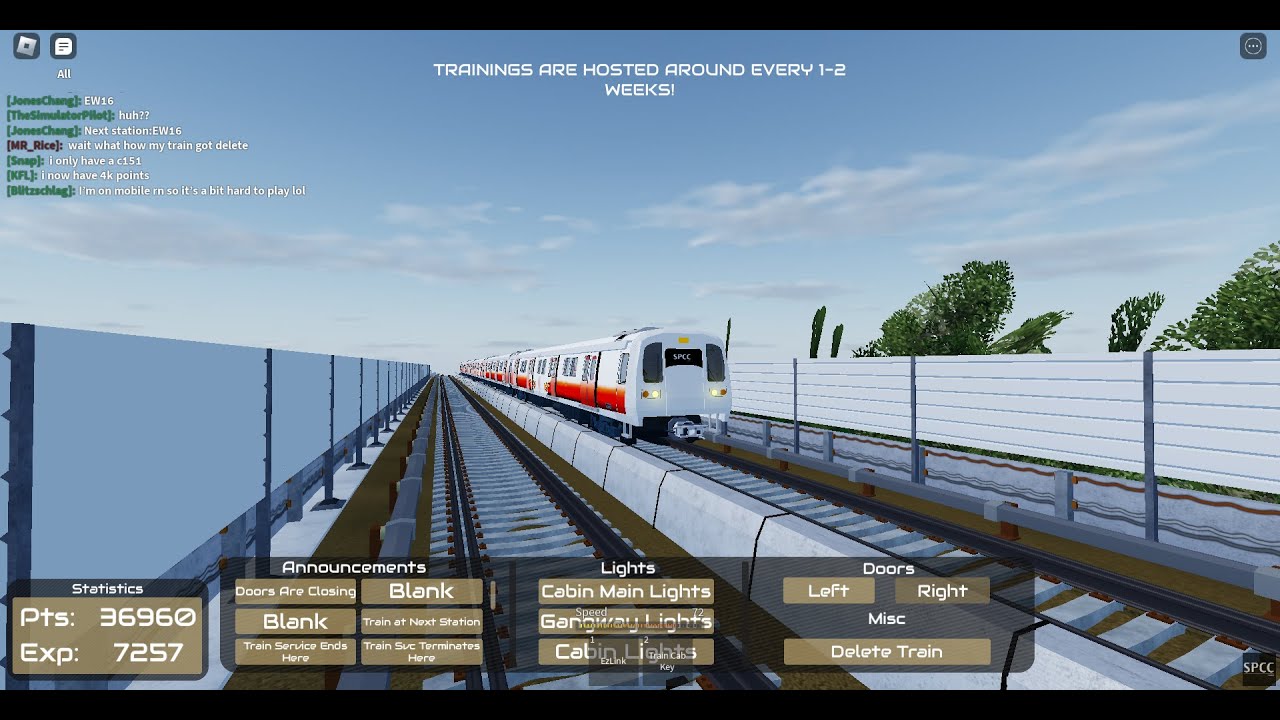 Roblox SPCC NSEWL 2024 | East West Line | RC651 : Depart from Clementi ...