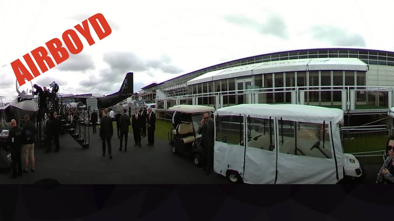 360 Degree Static Display Farnborough Airshow 360Fly 4K - YouTube