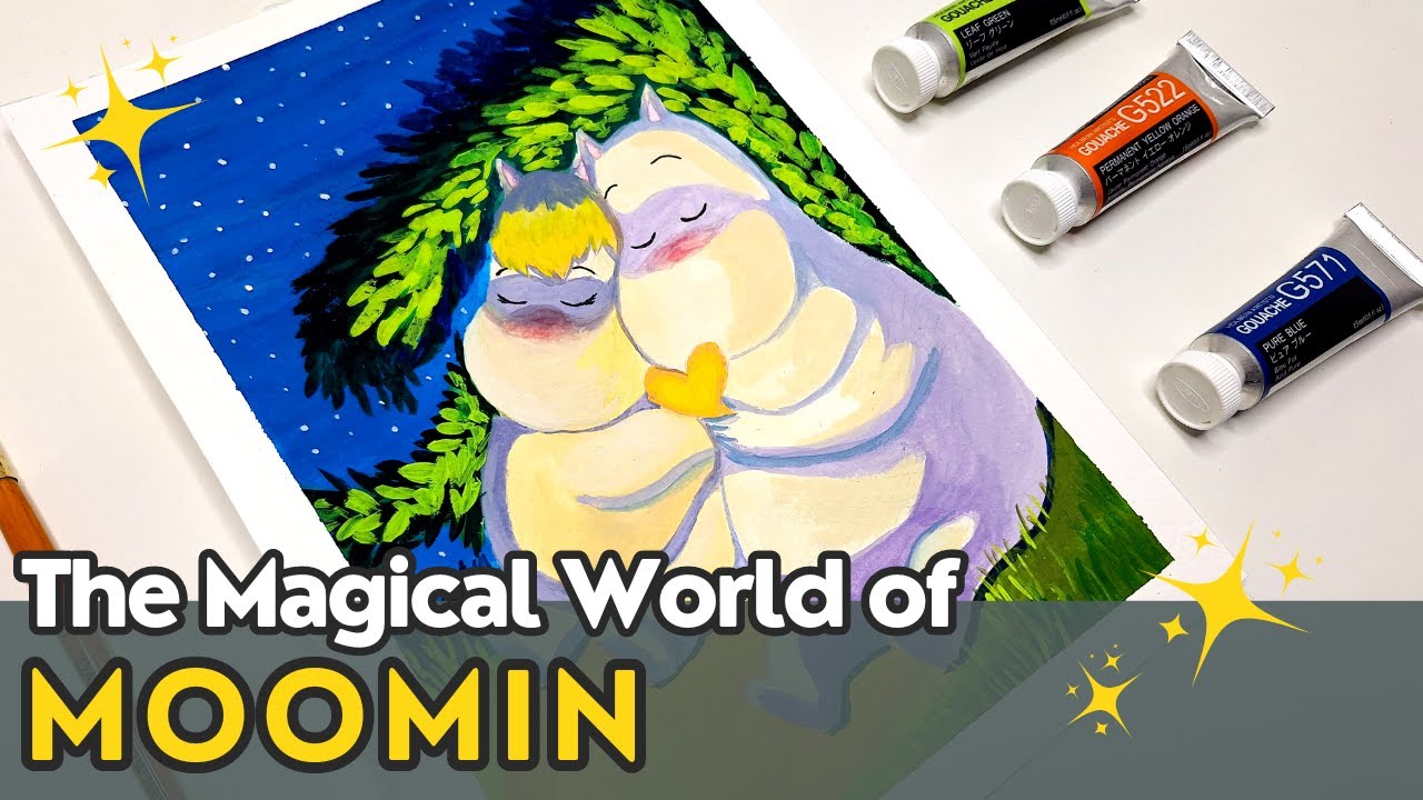 Painting Moomin Magic: Storytelling & Gouache Illustration #moomin # ...