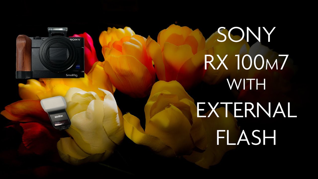 How to use an external flash with Sony DSC-RX100m7 - YouTube