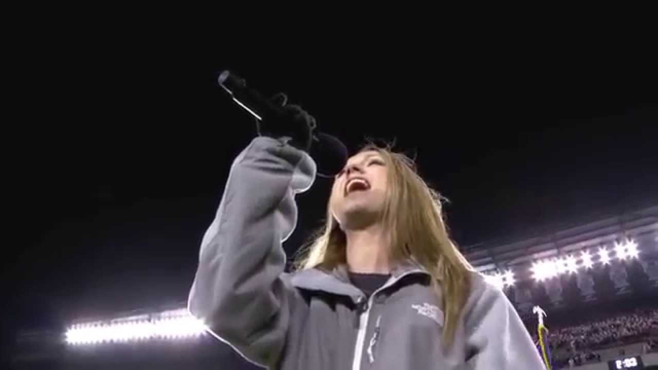 Bria Kelly - National Anthem December 14, 2014 - YouTube