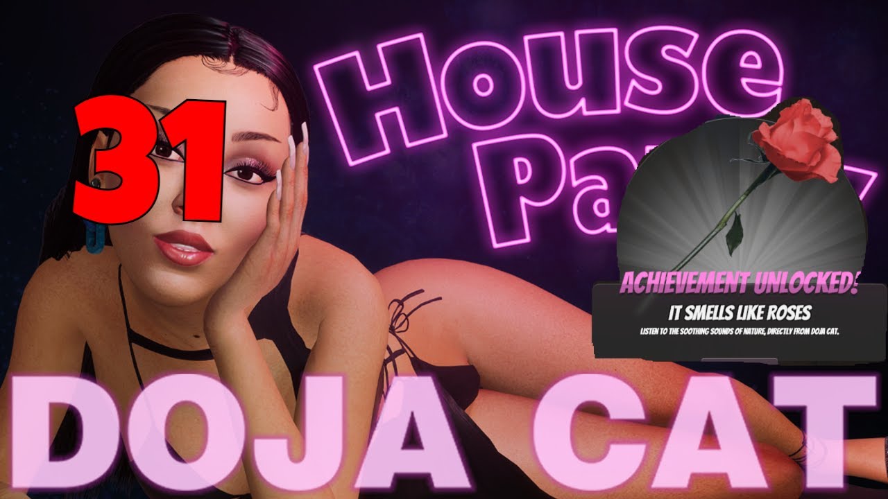 House Party The Game Update 1 0 2 2 Doja Cat Expansion Achievement It Smells Like Roses Youtube