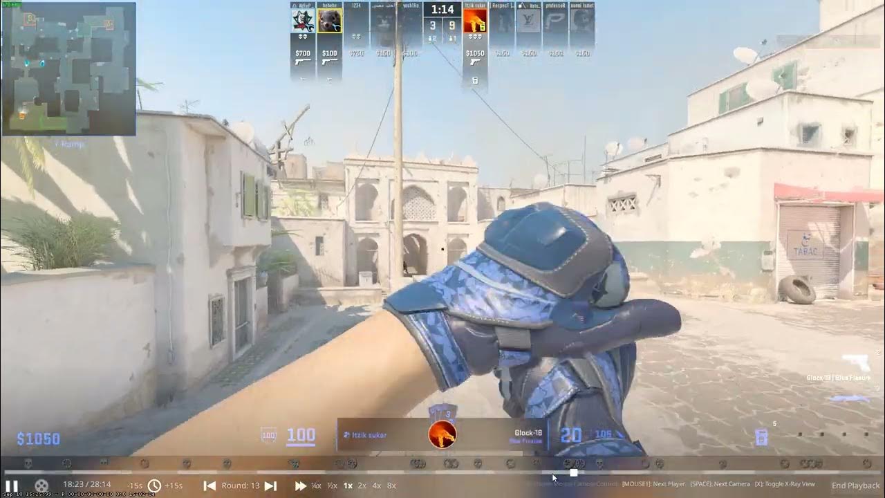 Counter strike 2 I-t-z-i-k -ACE- DD2 Glock 1v5 - YouTube