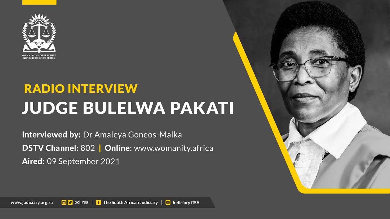 Judge Bulelwa Pakati Interview - Womanity - Women in Unity - YouTube