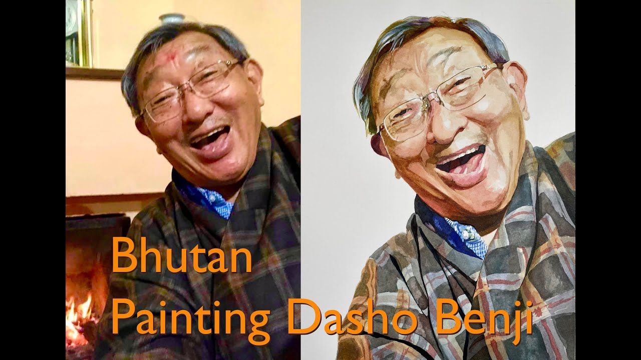 Bhutan, Painting Dasho Benji for The Global Portrait Project - YouTube