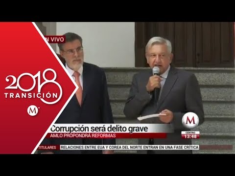 AMLO anuncia reformas para combatir la corrupción e impunidad. - YouTube