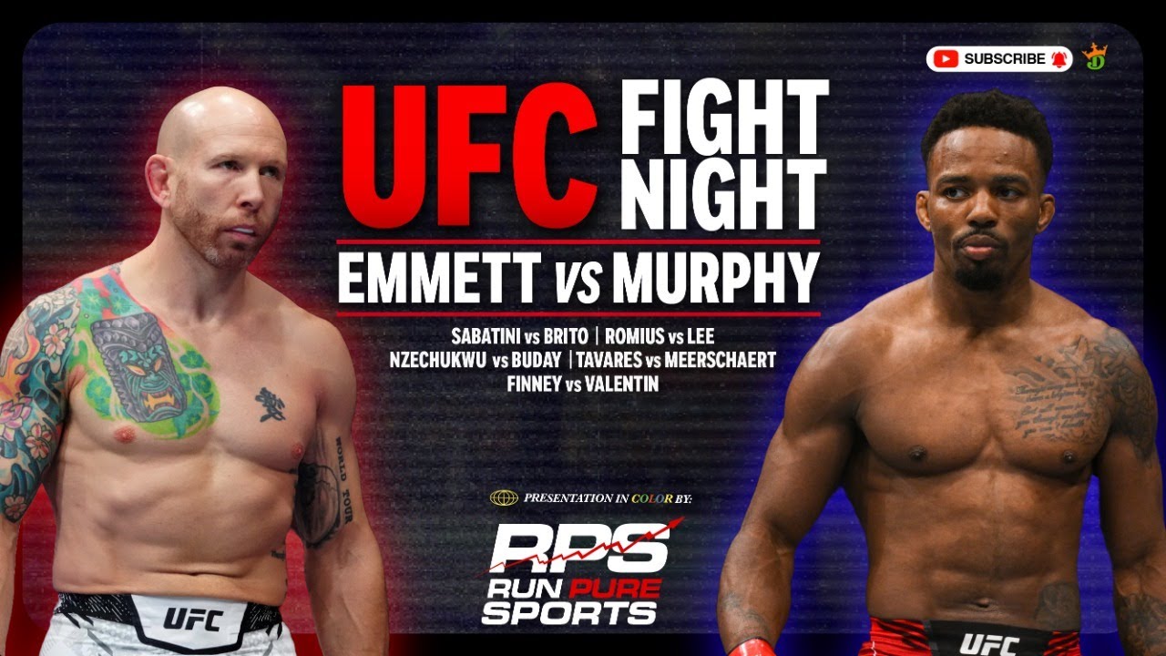 MMA DFS & Bets | EMMETT vs MURPHY | 4/5 - UFC Fight Night - YouTube