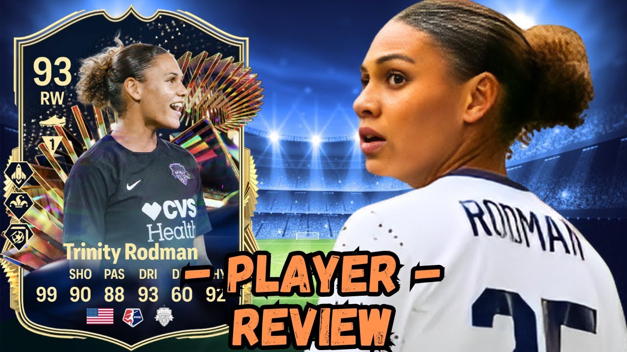 93 RATED TRINITY RODMAN TOTS SBC PLAYER REVIEW - YouTube