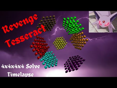 Rubiks hypercube 4x4x4x4 solve timelapse (reupload) - YouTube