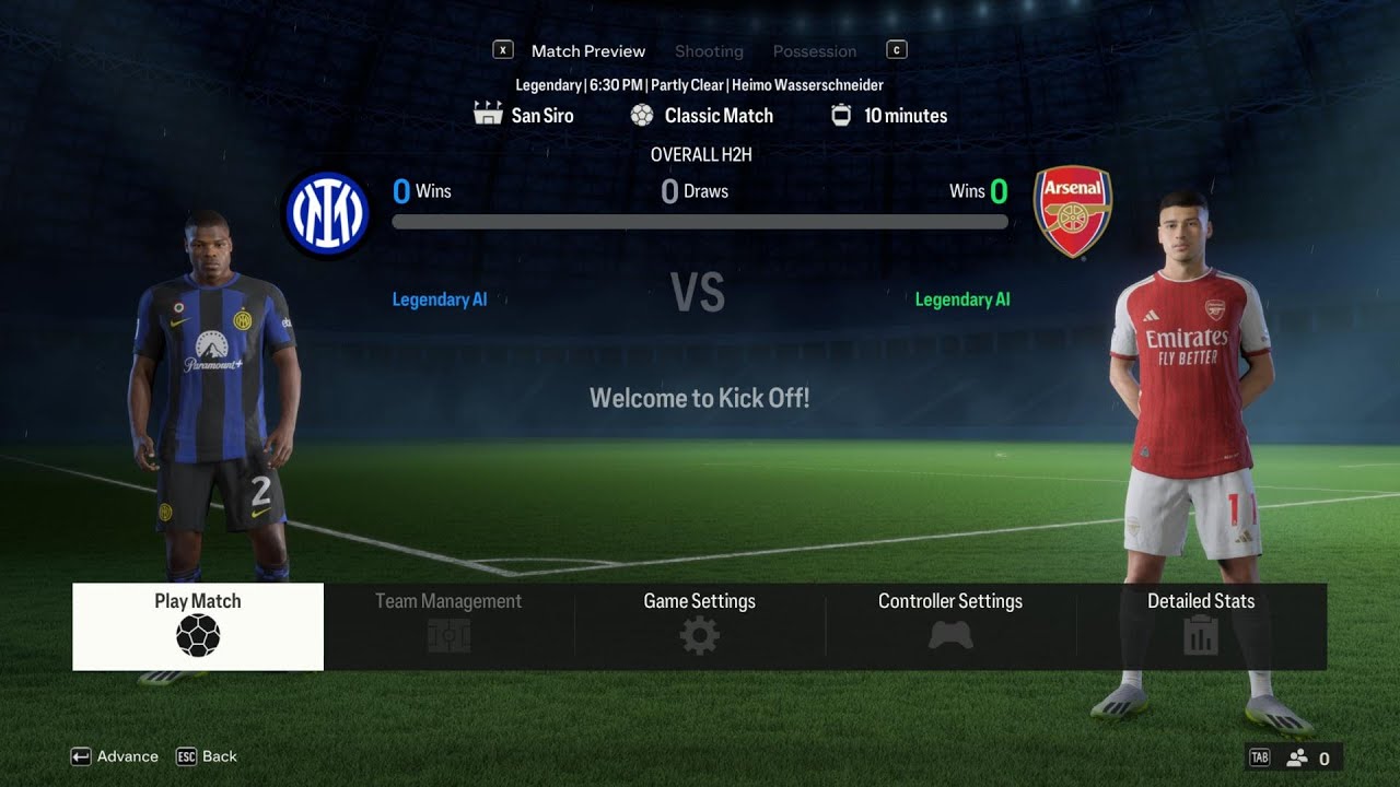 EA SPORTS FC 24 - Inter Milan vs Arsenal [4K 60FPS] - YouTube