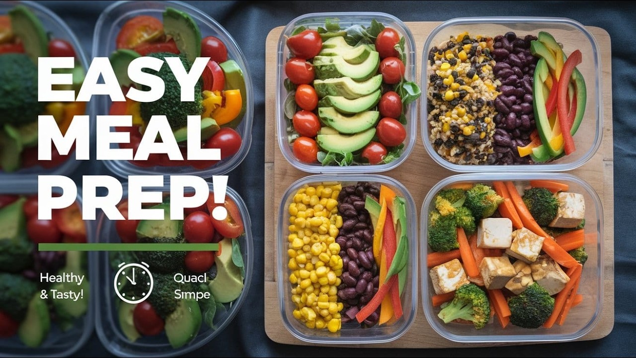 Vegetarian Meal Prep for Beginners Healthy & Easy Recipes! - YouTube