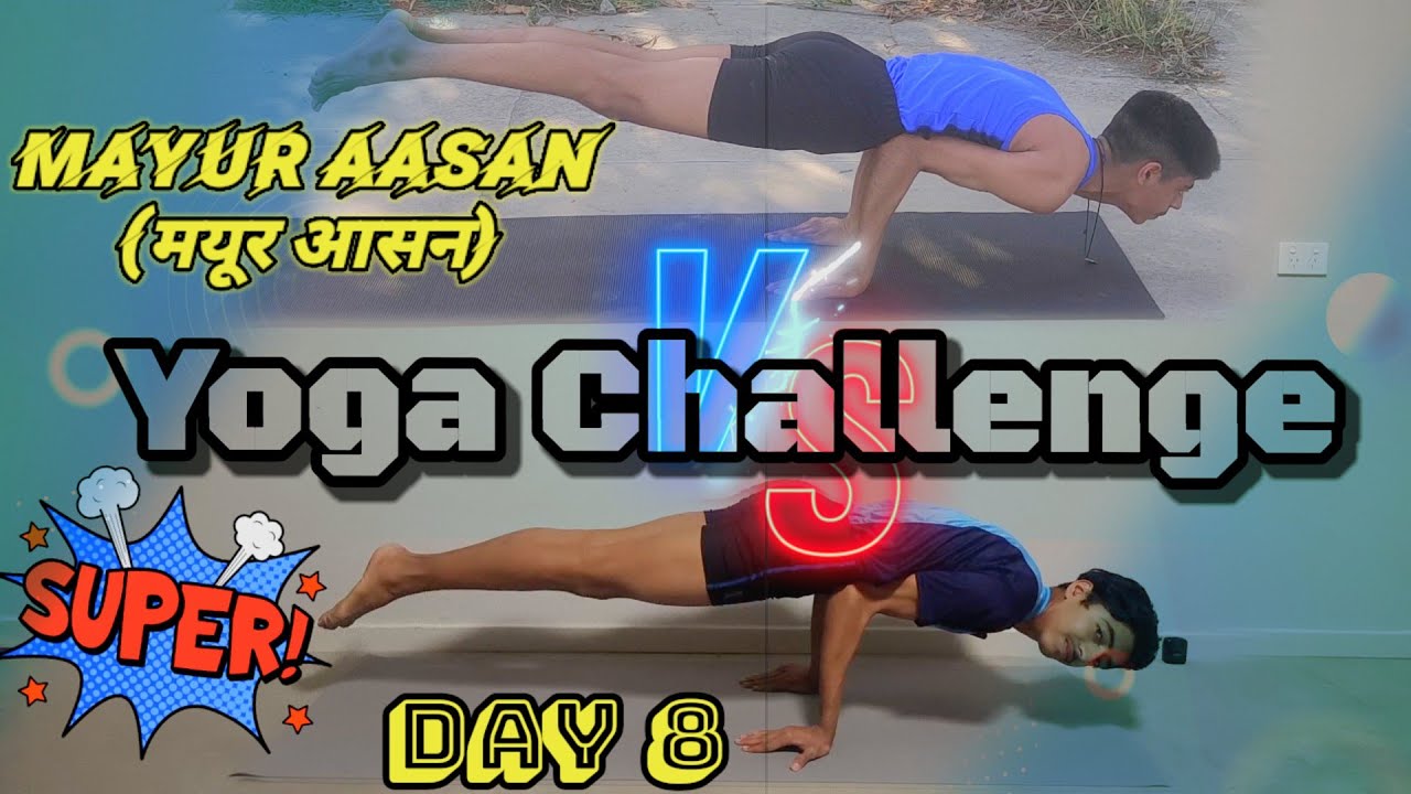 #challenge Mayur Asana (मयूर आसन) Dhruv Vs Krish / Yoga Challenge Day 8 ...