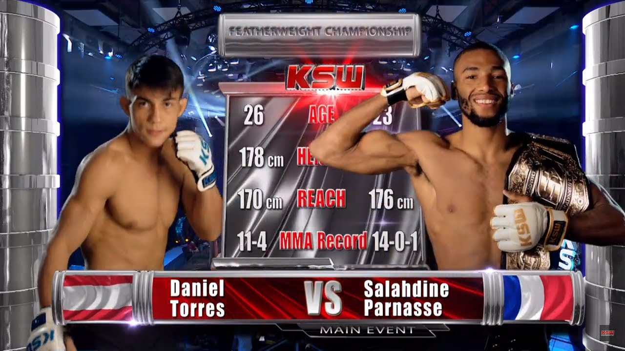 KSW Free Fight: Daniel Torres vs. Salahdine Parnasse 1 - YouTube