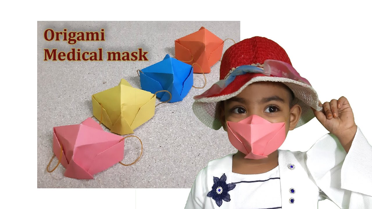 How to make a Paper Mask | MÁSCARA médica | Medical MASK | Origami ...