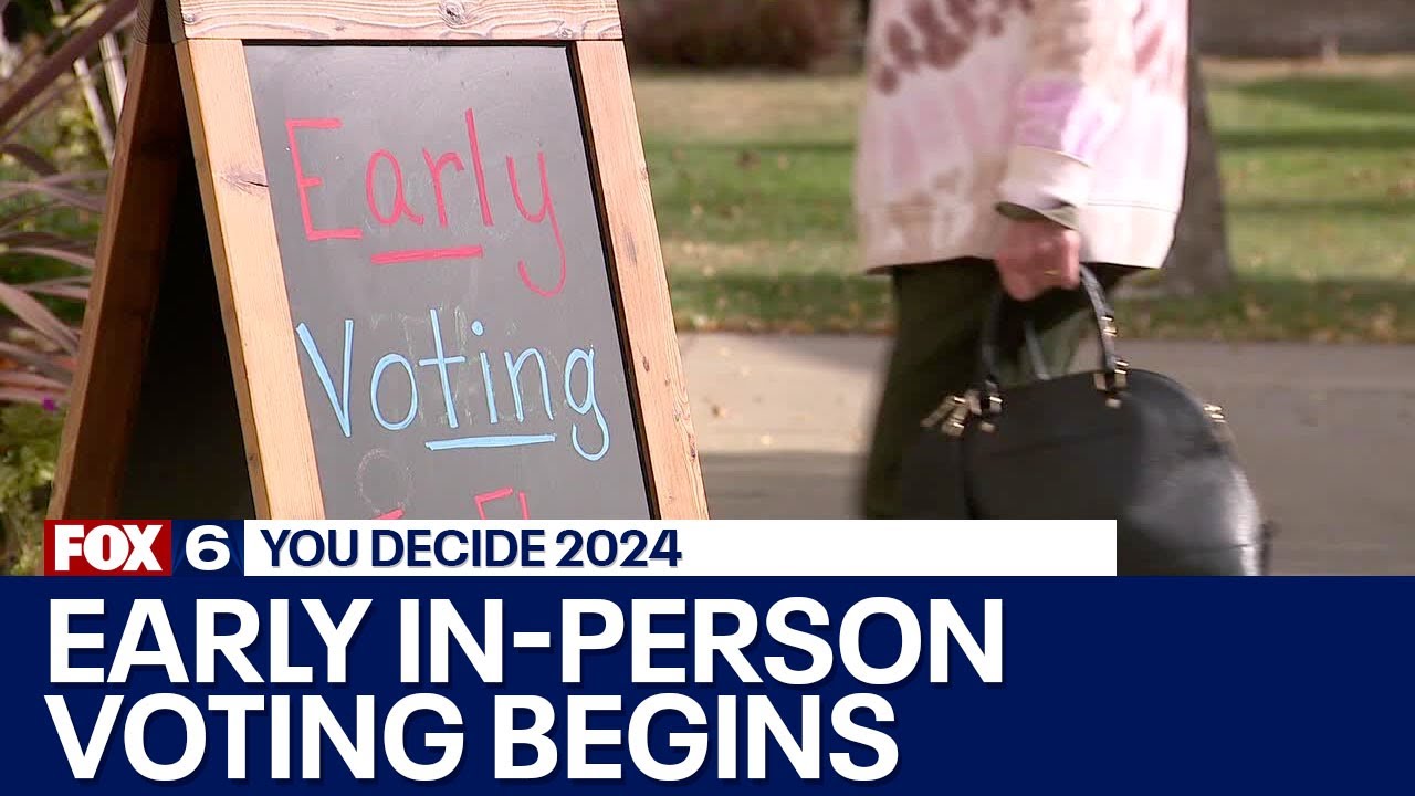 Wisconsin early voting opens, swing city voters cast ballots | FOX6 ...
