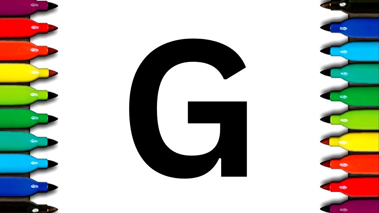 Learn to draw a Letter G /How to Draw a Cute Letter G - YouTube