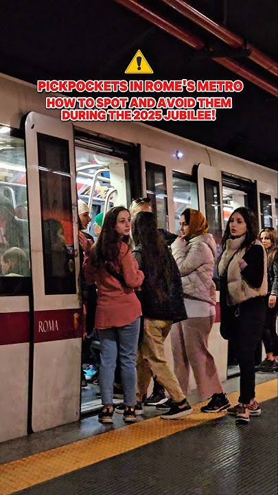 🔴 Pickpockets in Rome's Metro: How to spot and avoid them during Jubilee? #Viral #Pickpocket # ...