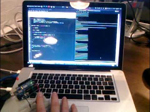 Node.js REPL + Arduino + LDR Output - YouTube