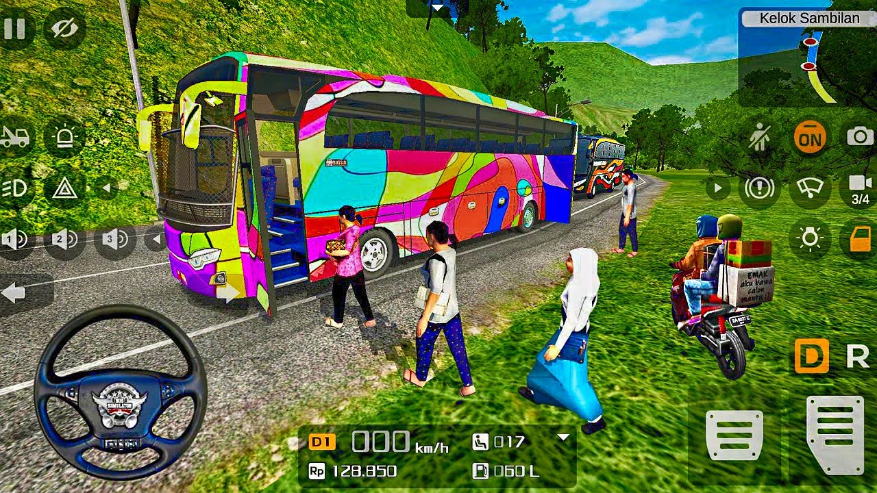 Bus Simulator indonesia Let's go to Tarahan! Bus Games Android gameplay ...