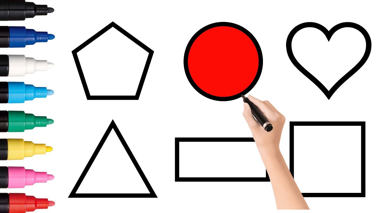 Shapes For Kids |Learn Colors,shapes drawing | shapes tracing ...