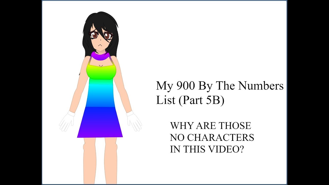 My 900 By The Numbers List (Part 5B) but without added character ...